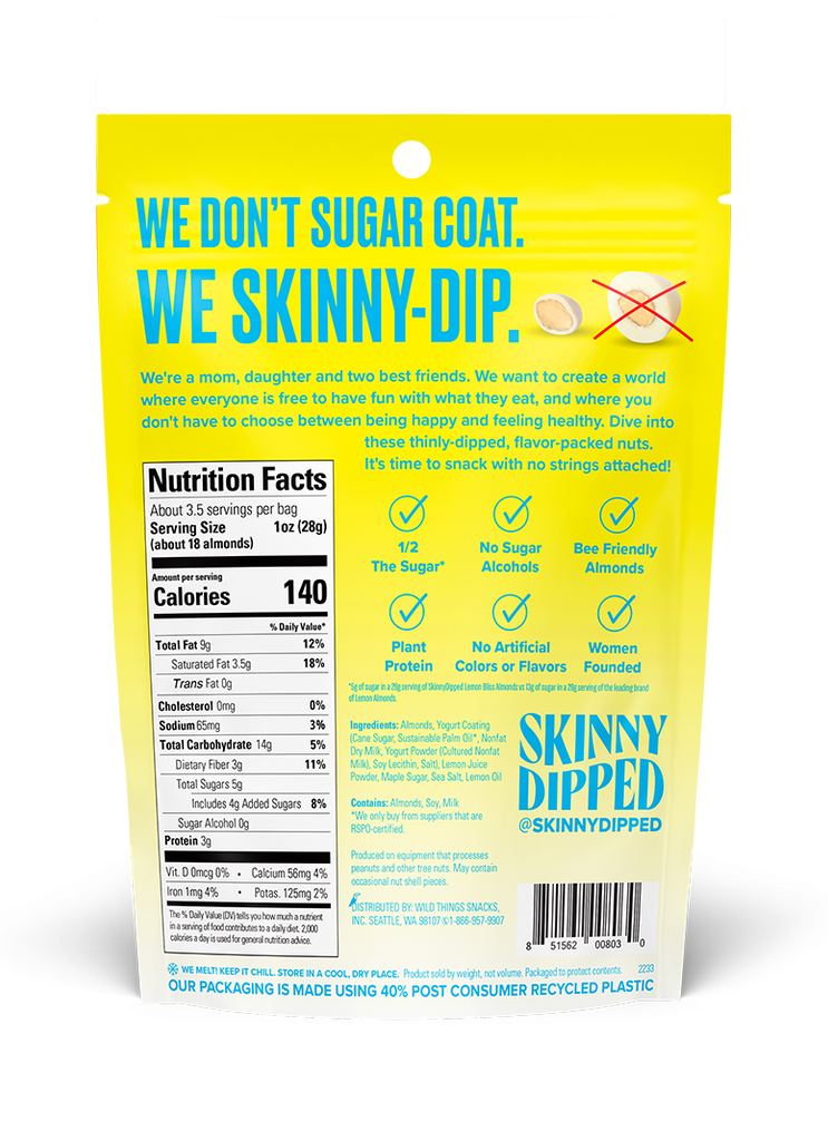 SkinnyDipped | Lemon Bliss Almonds
